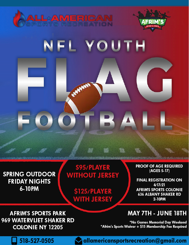 Indoor Flag Football – Afrim's Sports